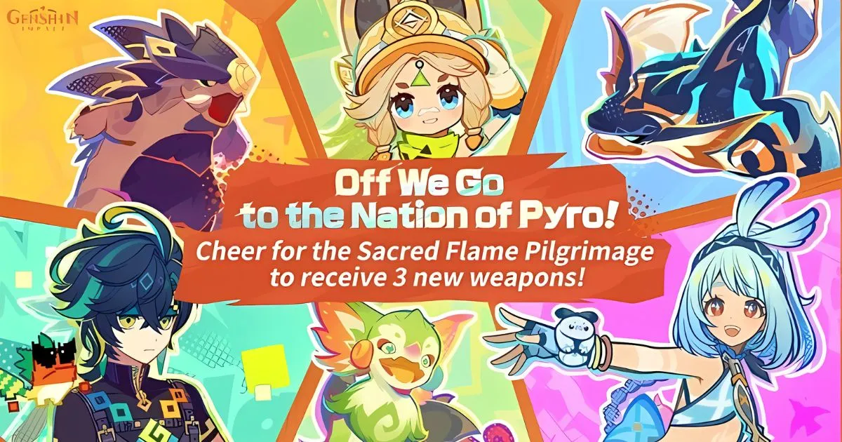 Genshin Impact Off We Go To The Nation Of Pyro Web Event Is Live From ...