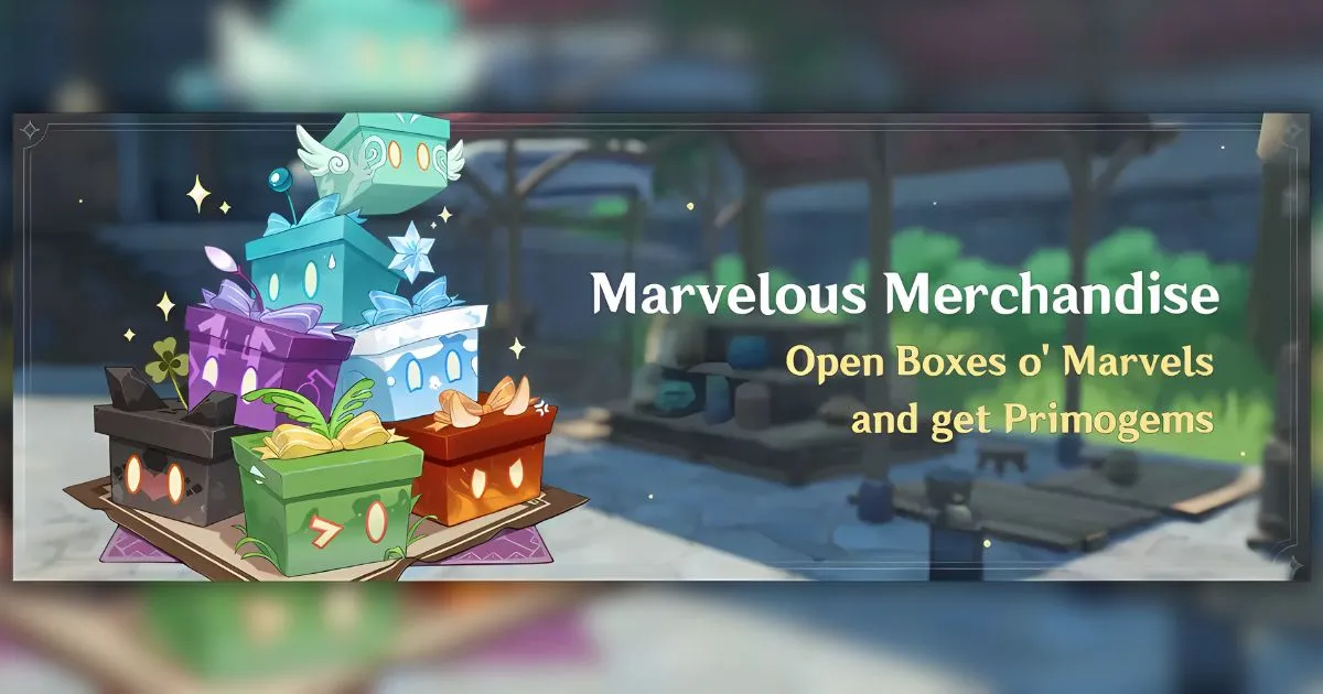 Genshin Impact Marvelous Merchandise Event Live From 11th November ...