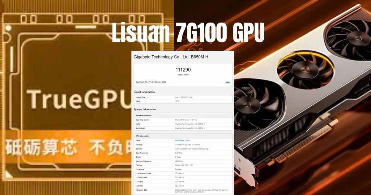 Chinese Lisuan 7G100 GPU Leaps To RTX 2080-Level Performance In OpenCL ...