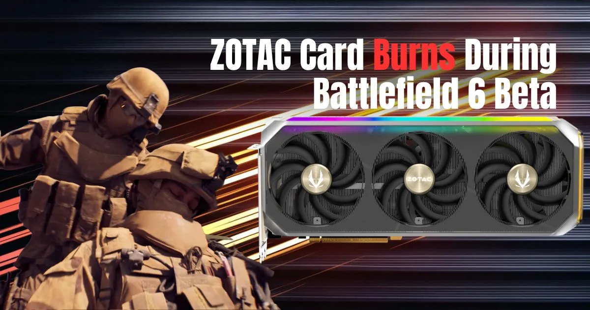 RTX 5090 Catches Fire Mid-Game - ZOTAC Card Burns During Battlefield 6 ...